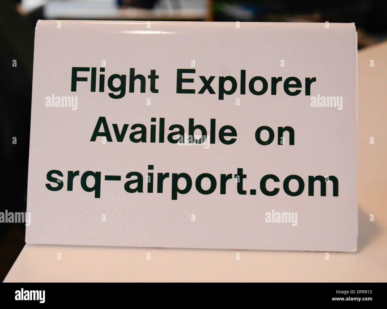 Advertisement for Flight Explorer at Sarasota Bradenton International ...