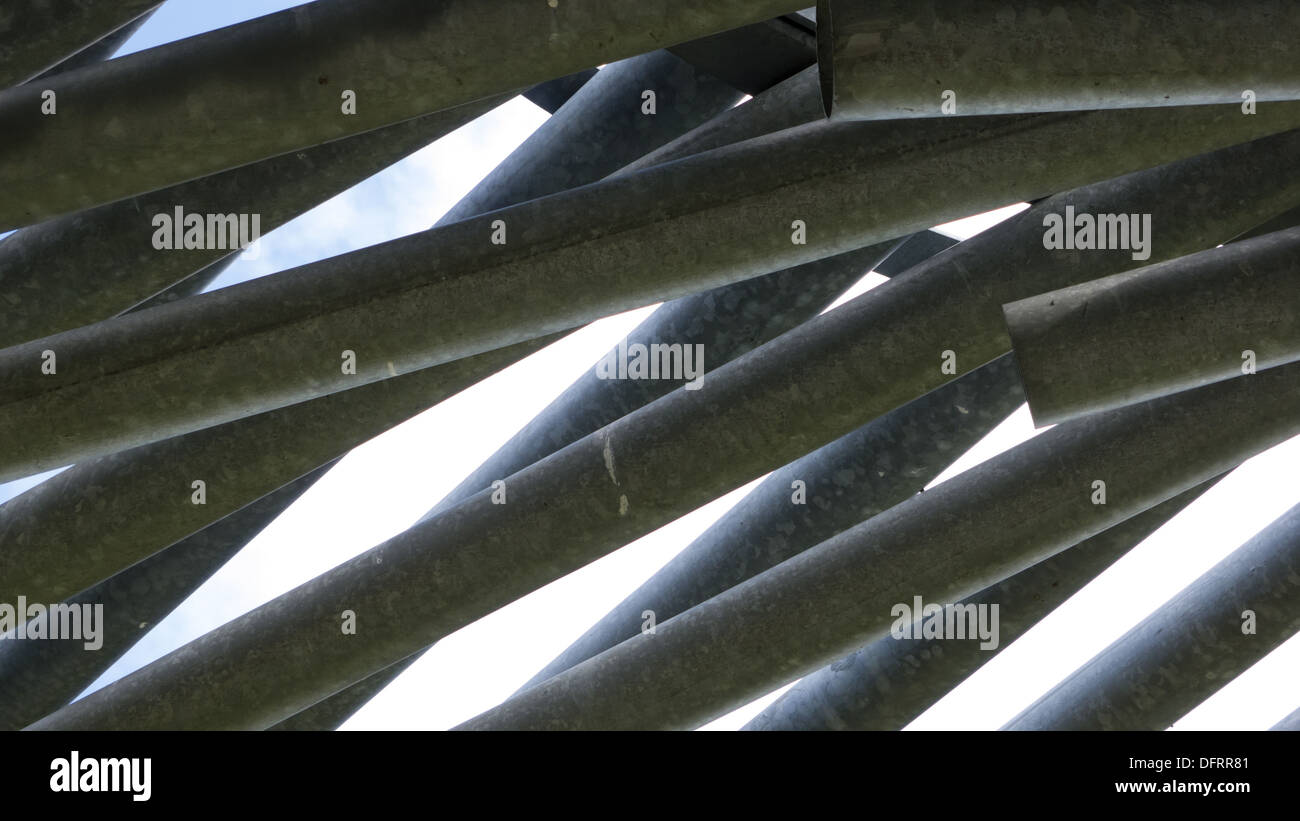 Steel tubes pattern hi-res stock photography and images - Alamy