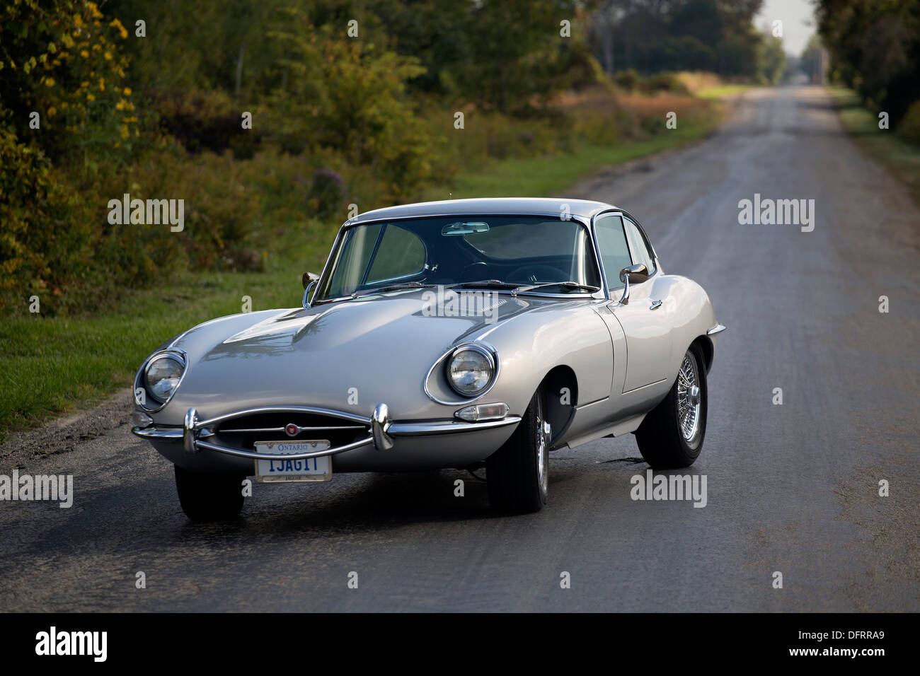 1968 Jaguar Coupe XKE custom on pavement Stock Photo - Alamy