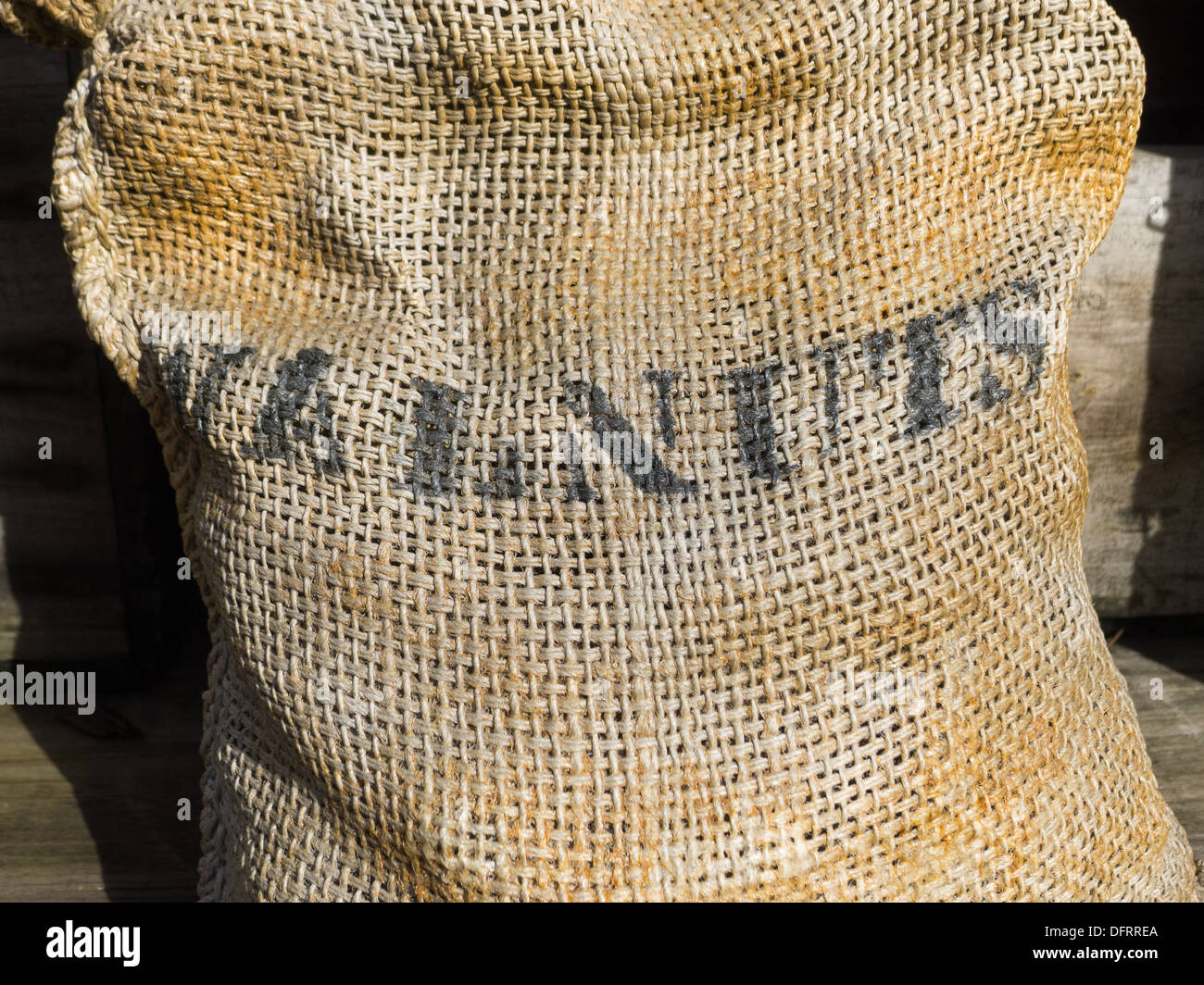 Sack of walnuts Stock Photo - Alamy