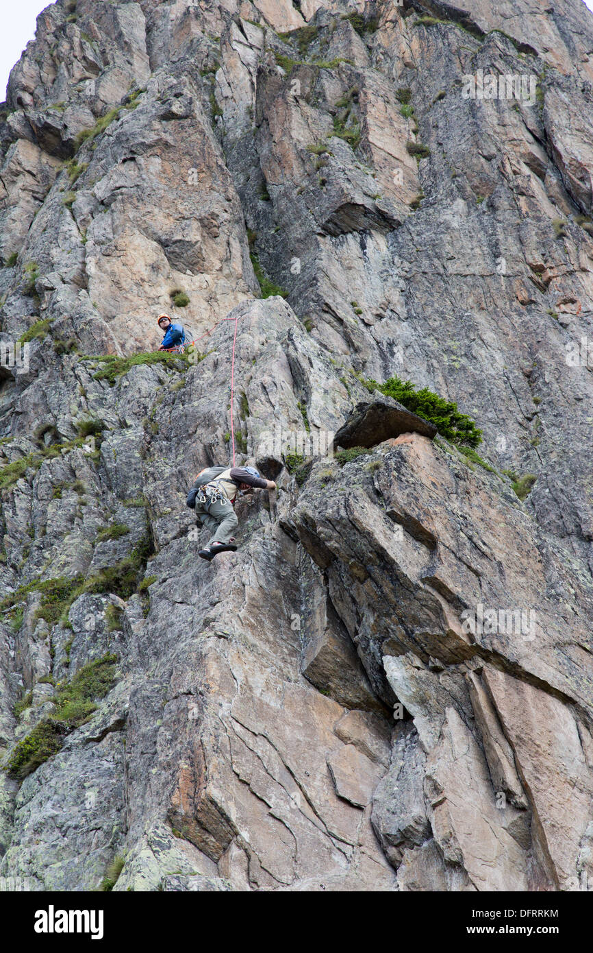 Mountain Climbers near Chamonix in the French Alps Stock Photo - Alamy