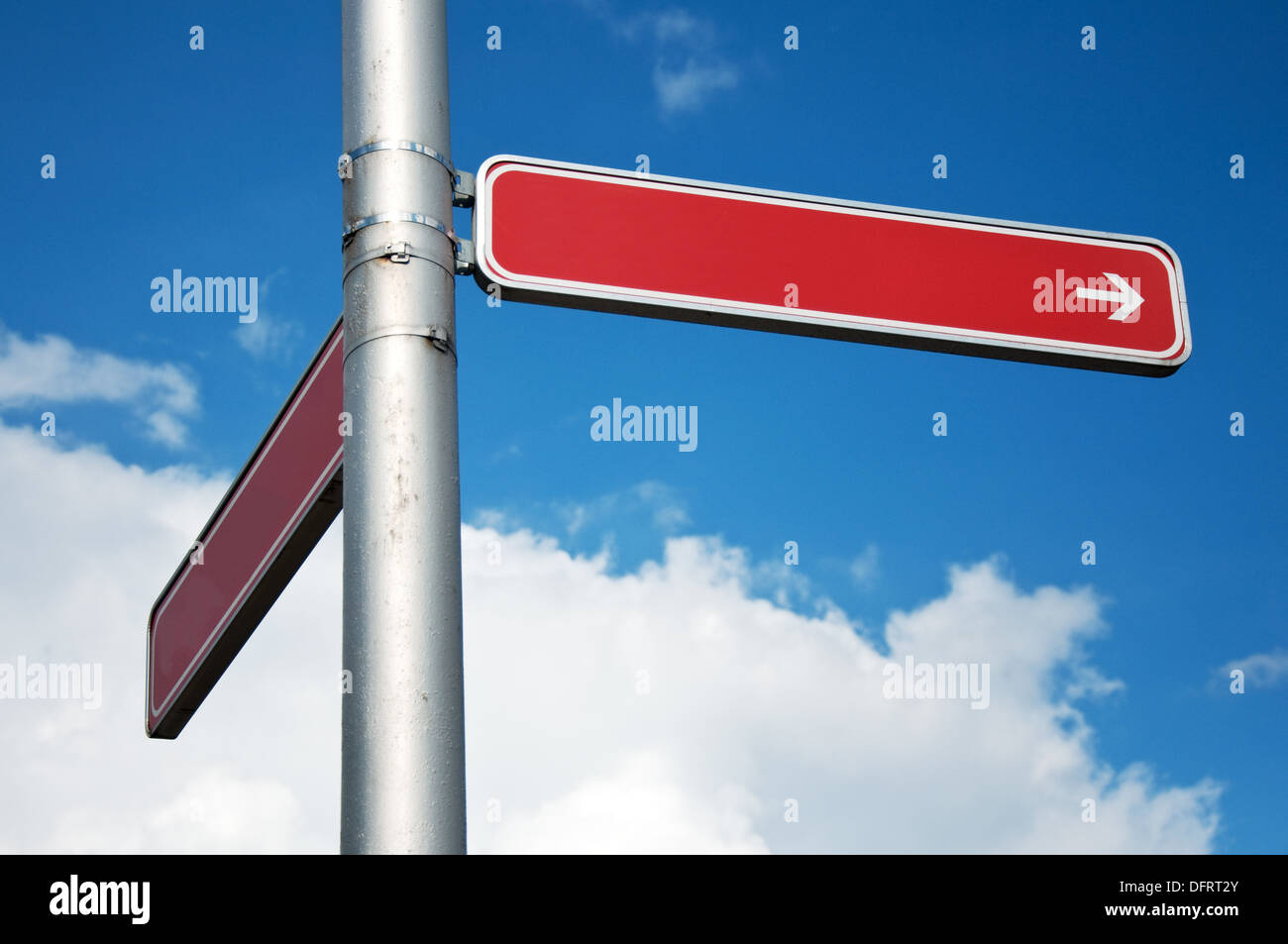 Direction sign board and empty sign board hi-res stock photography and ...