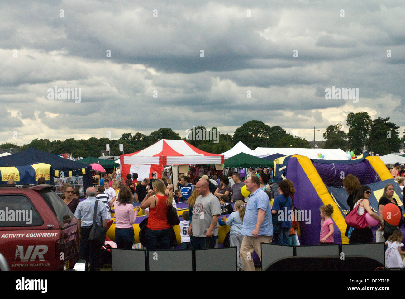 funfair Wimbledon Common London UK Stock Photo - Alamy