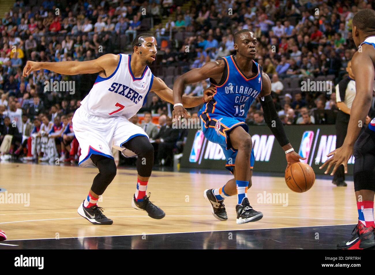 Manchester, UK. 08th Oct, 2013. Oklahoma City Thunder guard Reggie ...