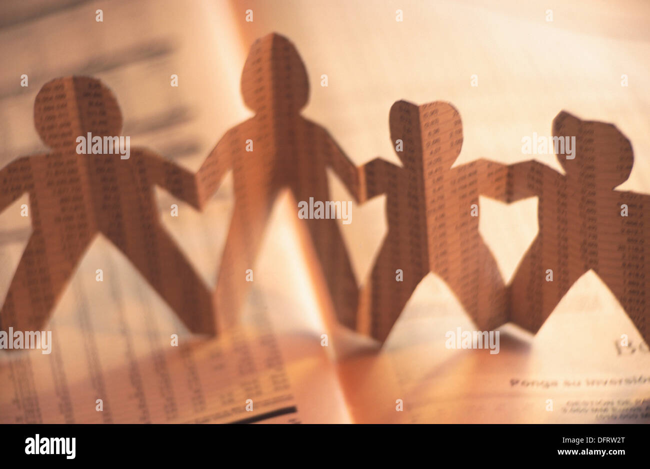 Newspaper cut out figure hi-res stock photography and images - Alamy