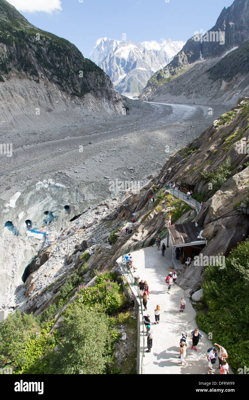 Mer de Glace Glacier, French Alps Stock Photo - Alamy