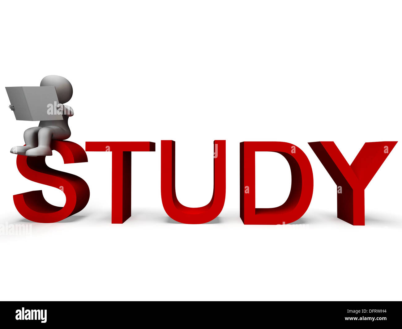 Study Word Shows Education Knowledge Or Learning Stock Photo - Alamy