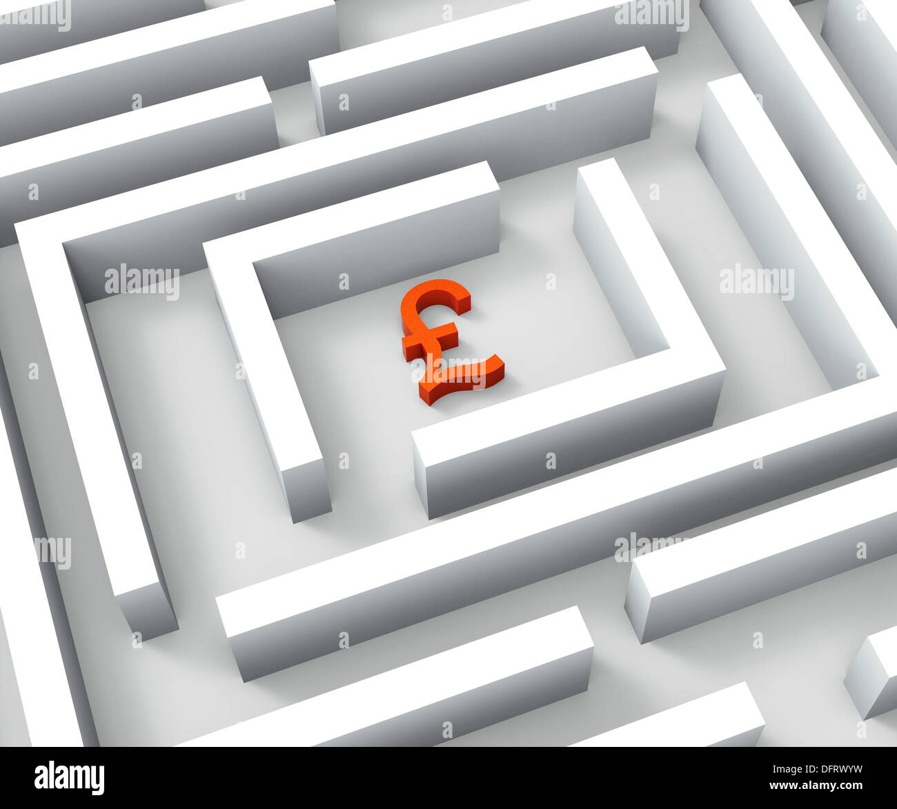 Pound money maze hi-res stock photography and images - Alamy