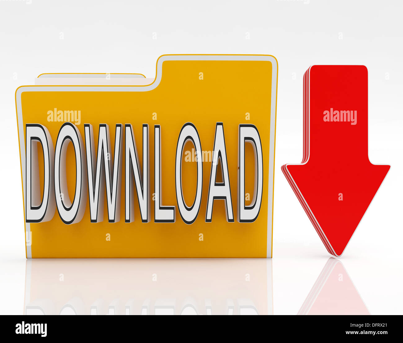 Download File Shows Downloaded Software Or Data Stock Photo - Alamy