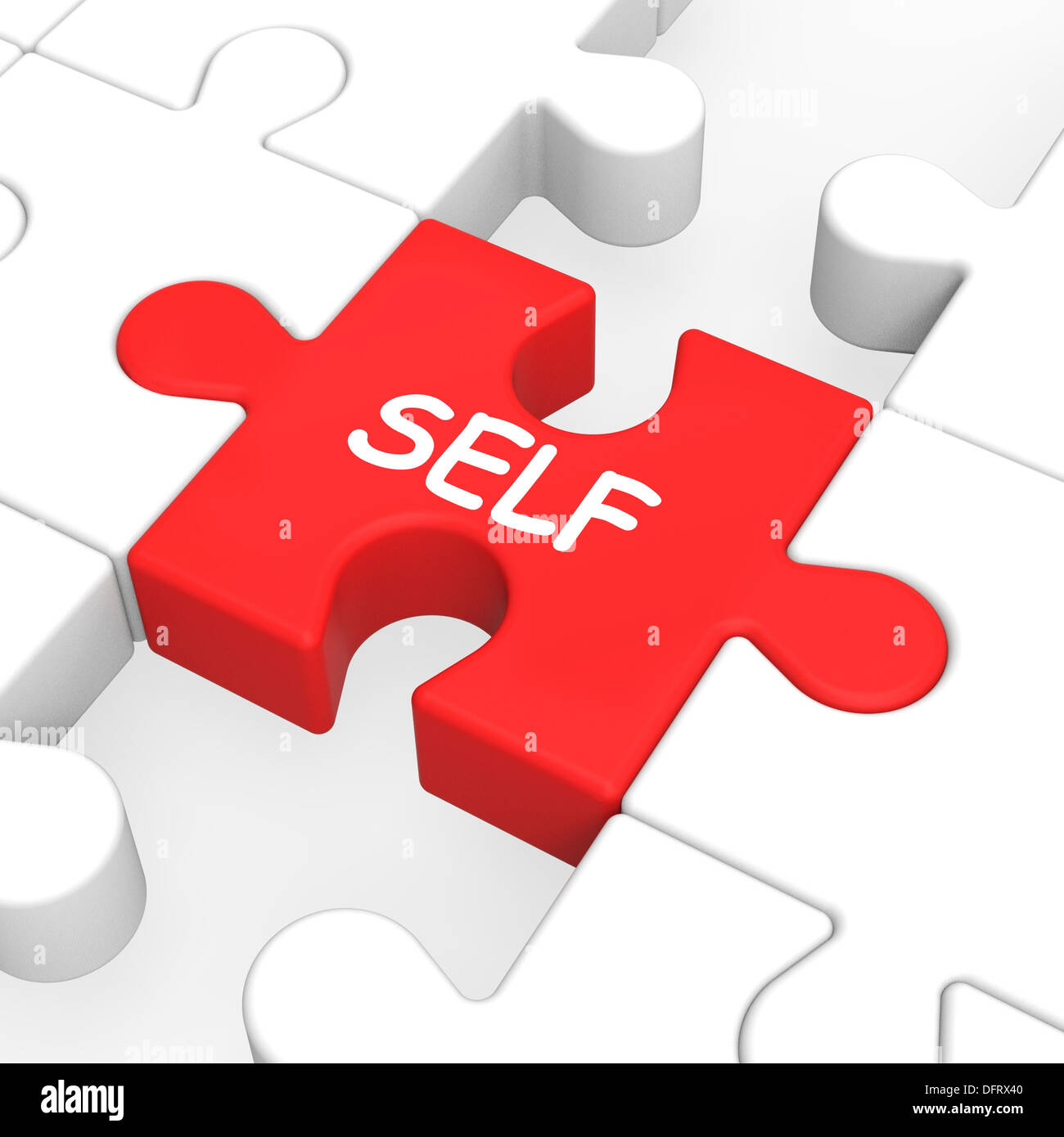 Self Puzzle Showing Me My Yourself Or Myself Stock Photo - Alamy