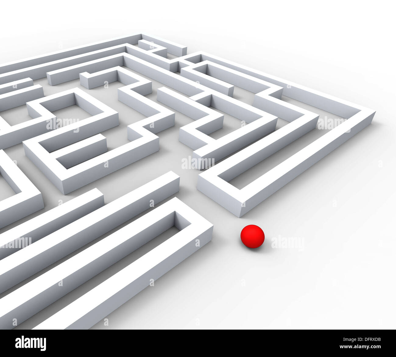 Complicated Maze Shows Complexity Obstacles And Challenges Stock Photo ...