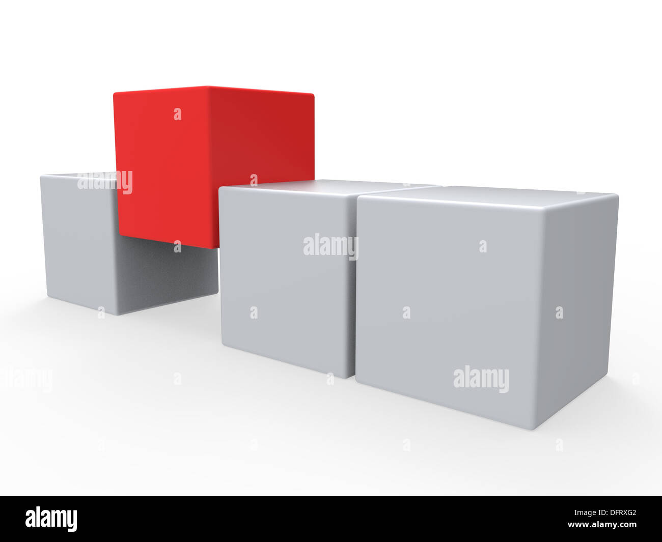 Standing Out Meaning Different Distinction Or Outsider Stock Photo - Alamy
