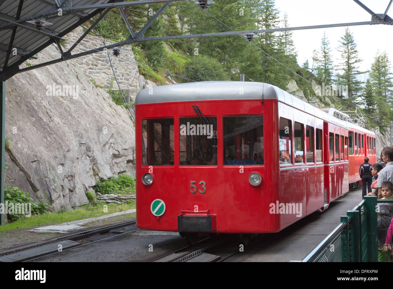 Montenvers rack railway hi-res stock photography and images - Alamy