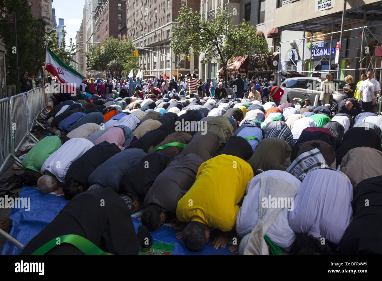 Annual Muslim Day Parade on Madison Avenue, New York City Stock Photo ...