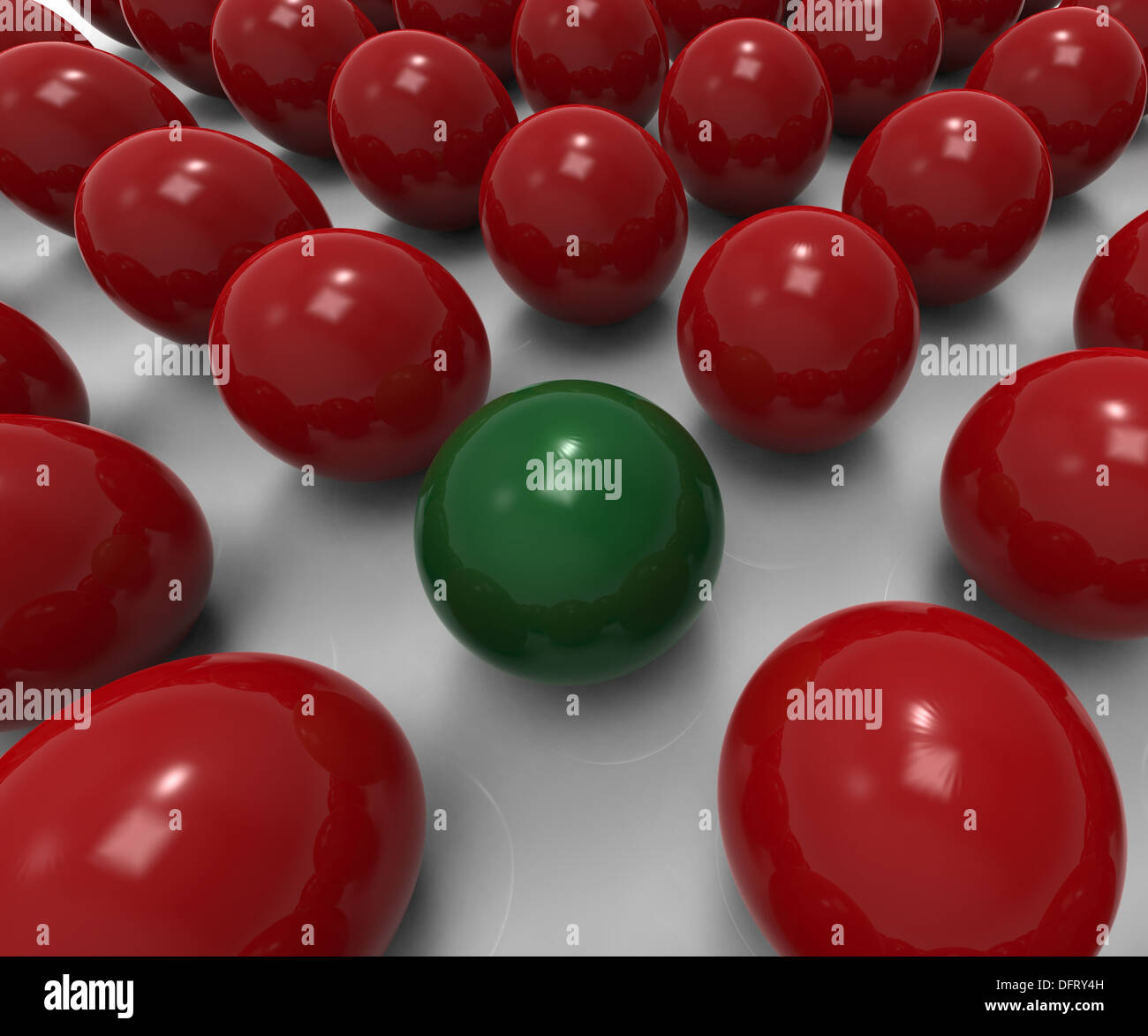 Unique Sphere Shows Uncommon Variation Or Exception Stock Photo - Alamy