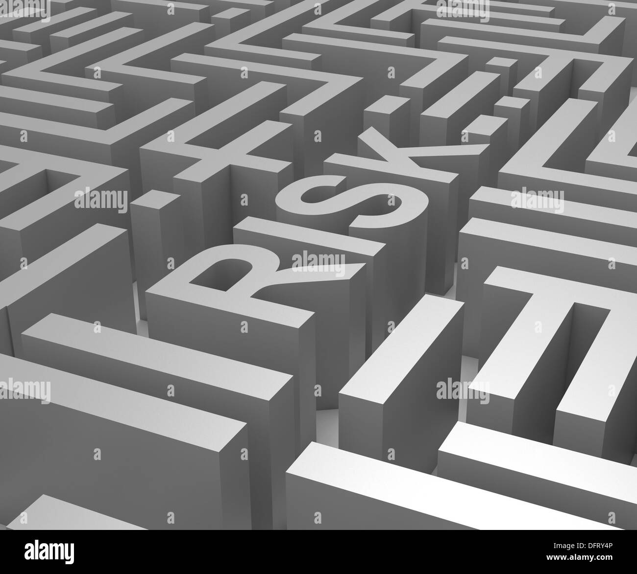 Risk Maze Shows Dangerous Unstable Or Risky Stock Photo - Alamy Risk Maze Shows Dangerous Unstable Or Risky Stock Photo - Alamy