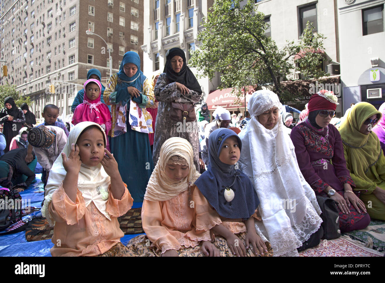 Annual Muslim Day Parade on Madison Avenue, New York City Stock Photo ...