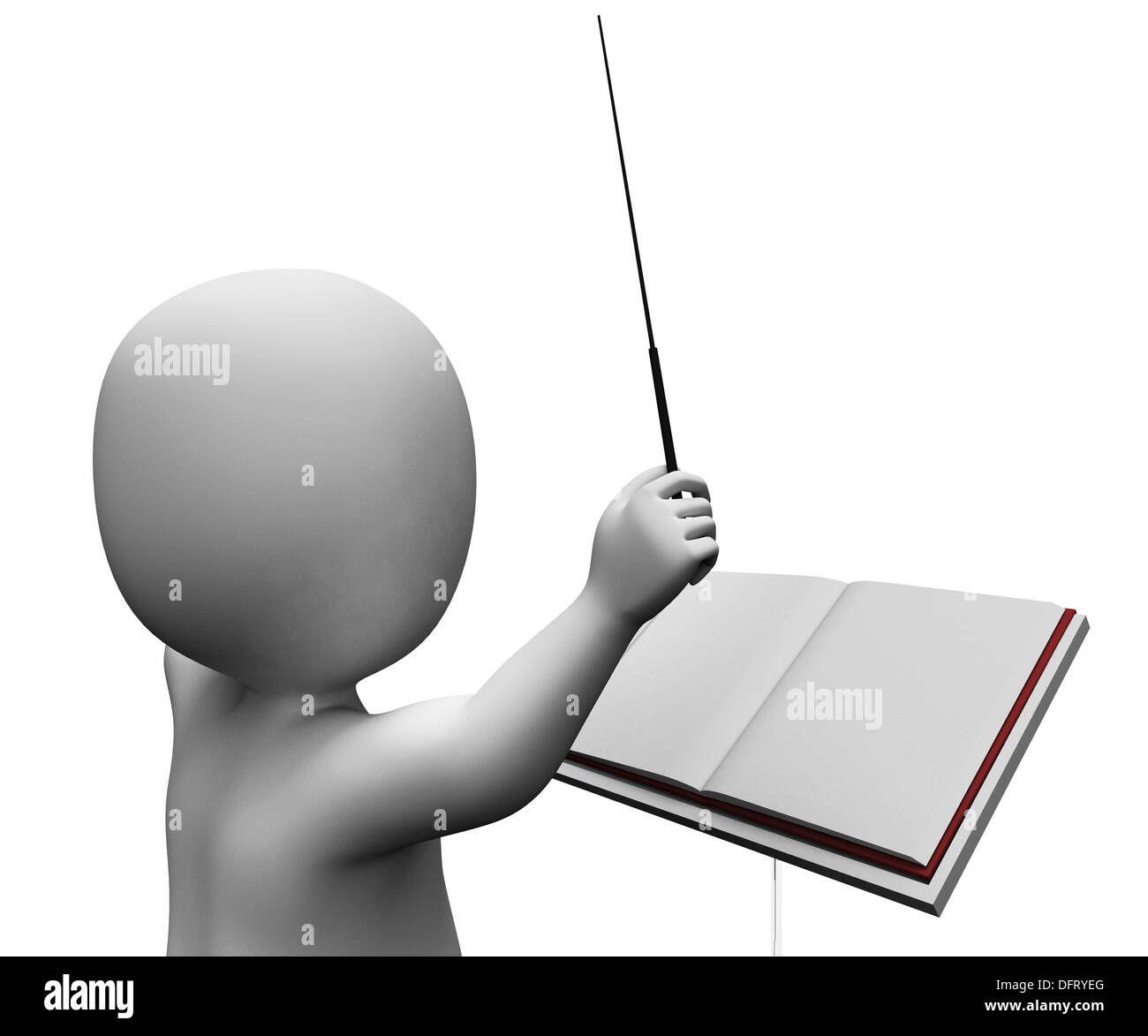 Musical Conductor Baton Showing Musician Orchestra Director Directing ...