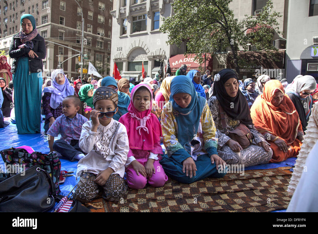 Annual Muslim Day Parade on Madison Avenue, New York City Stock Photo ...
