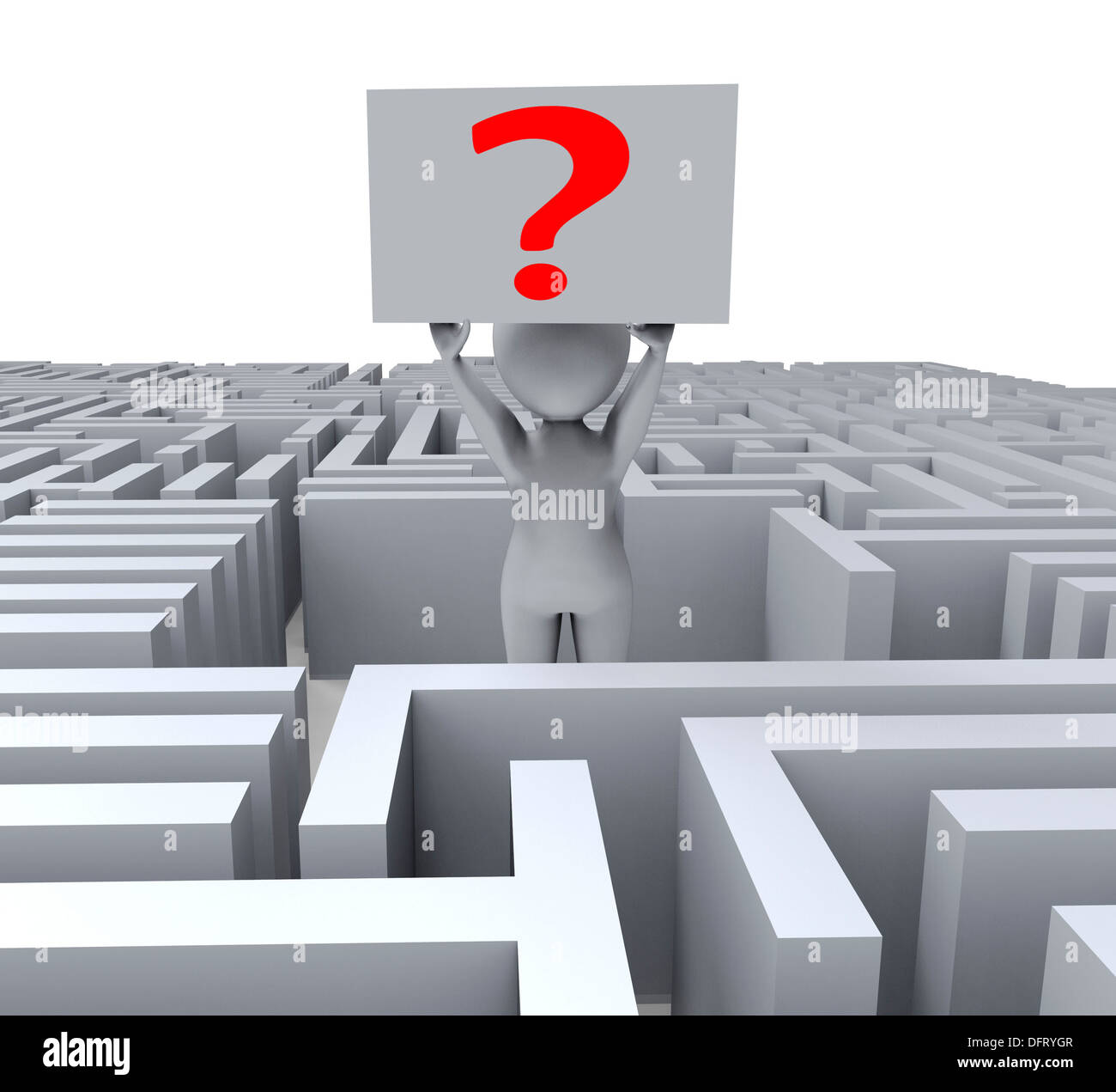 Question mark shows confusion hi-res stock photography and images - Alamy