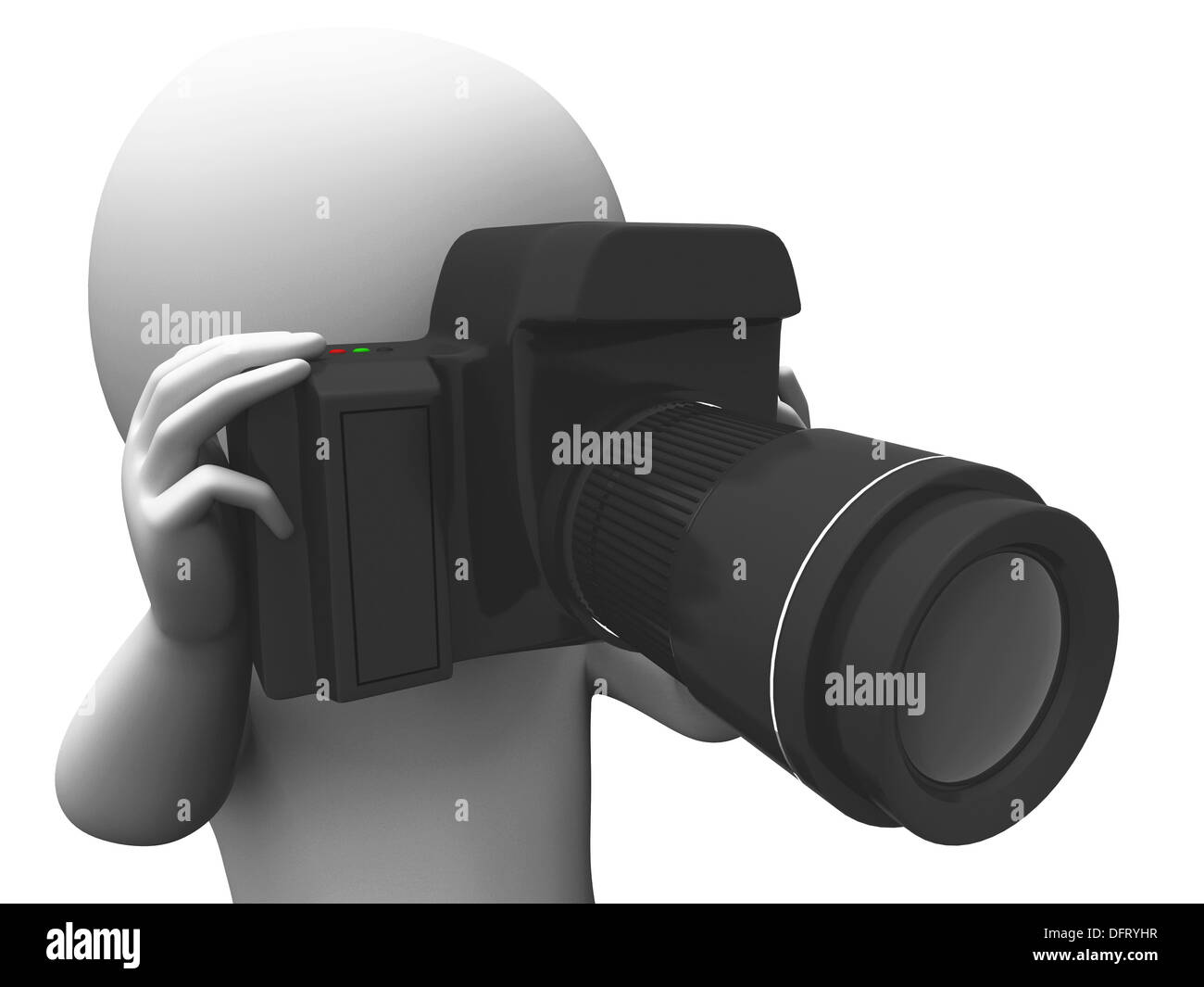 Photography Character Showing Taking A Photo Dslr And Photograph Stock ...