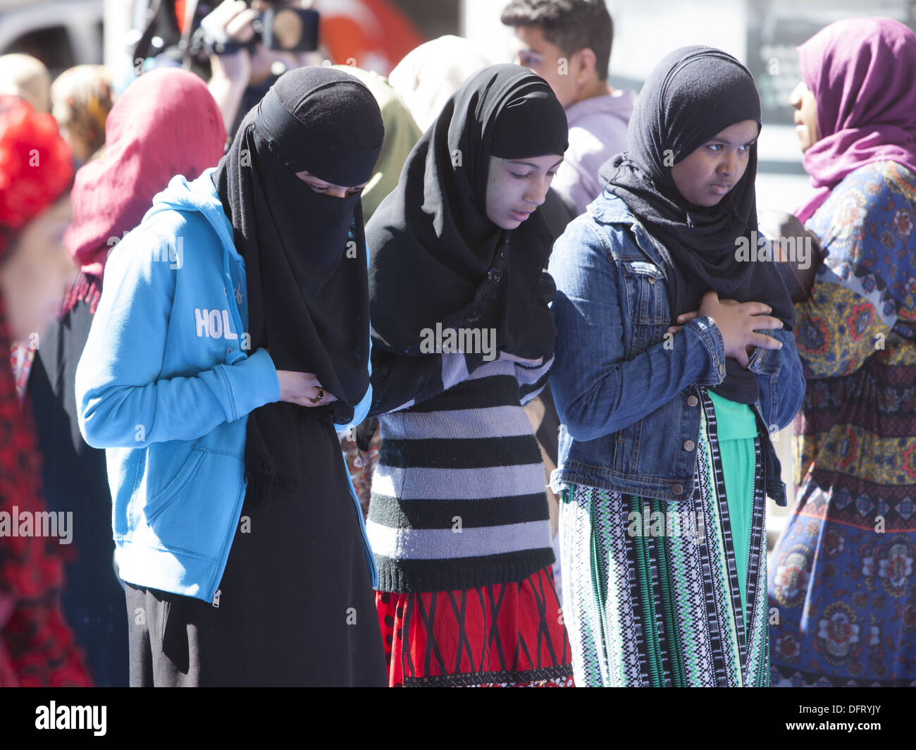 Annual Muslim Day Parade on Madison Avenue, New York City Stock Photo ...