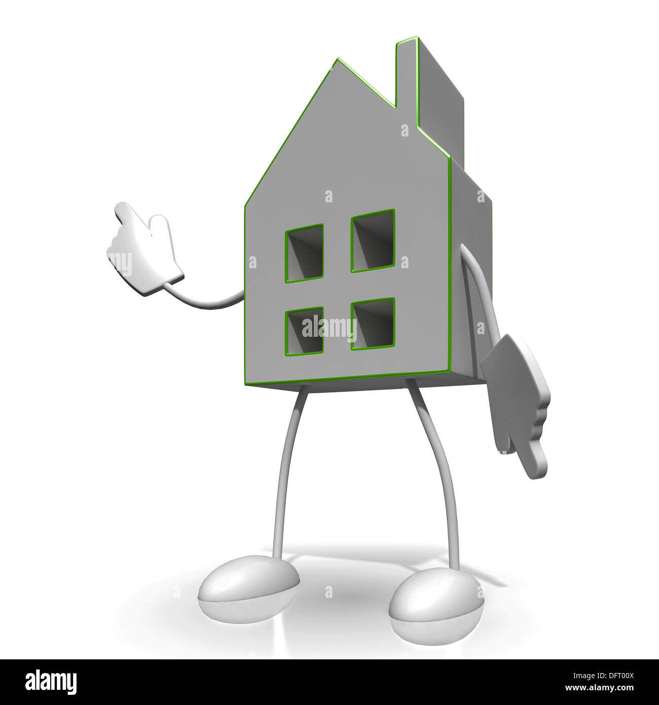House Character Showing Home Or Building For Sale Stock Photo - Alamy