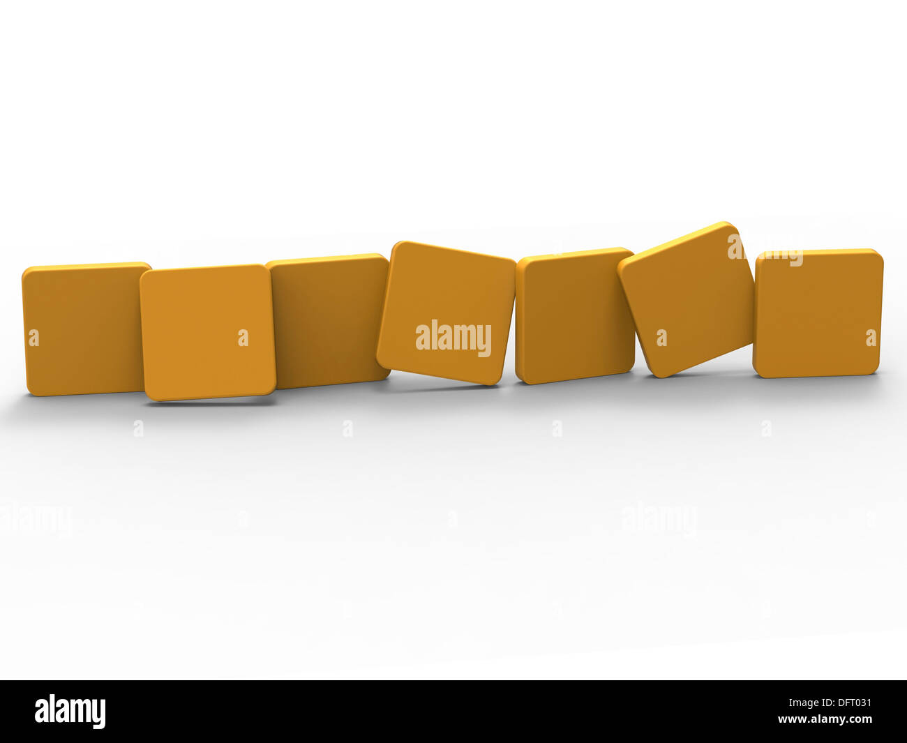 Seven Blank Tiles Showing Copyspace For 7 Letter Word Stock Photo - Alamy