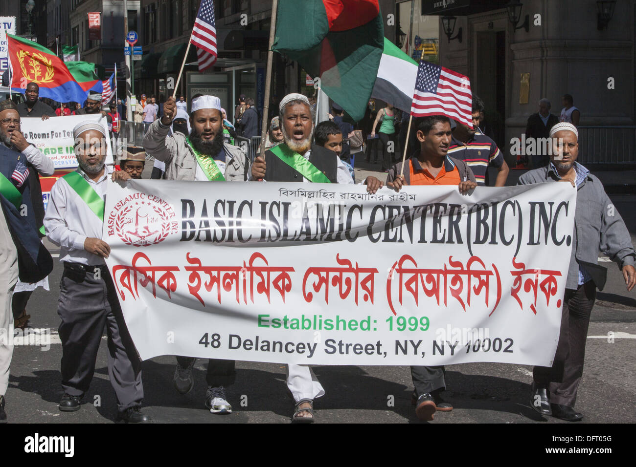 Annual Muslim Day Parade on Madison Avenue, New York City Stock Photo ...