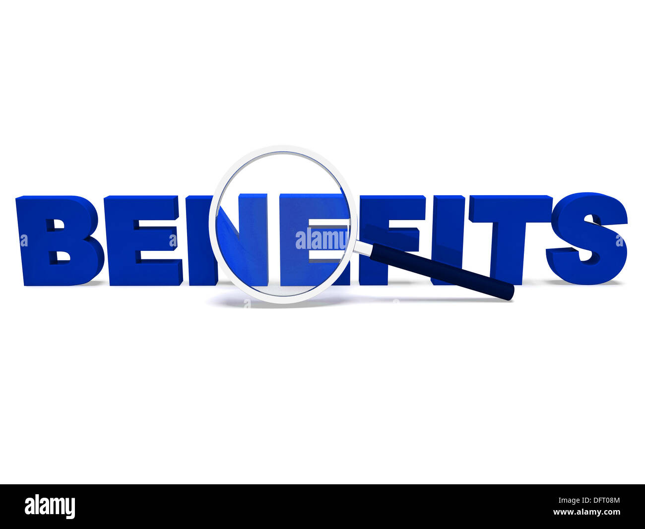 Benefits Word Meaning Perks Bonuses Or Reward Stock Photo - Alamy