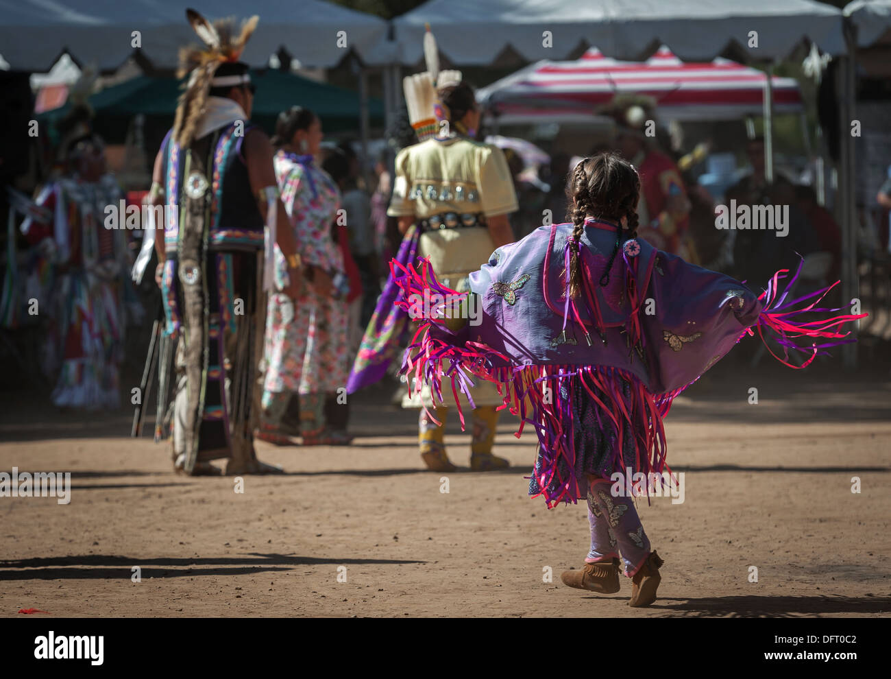 Chumash native American girl dance at the 2013 Inter Tribal Pow Wow ...