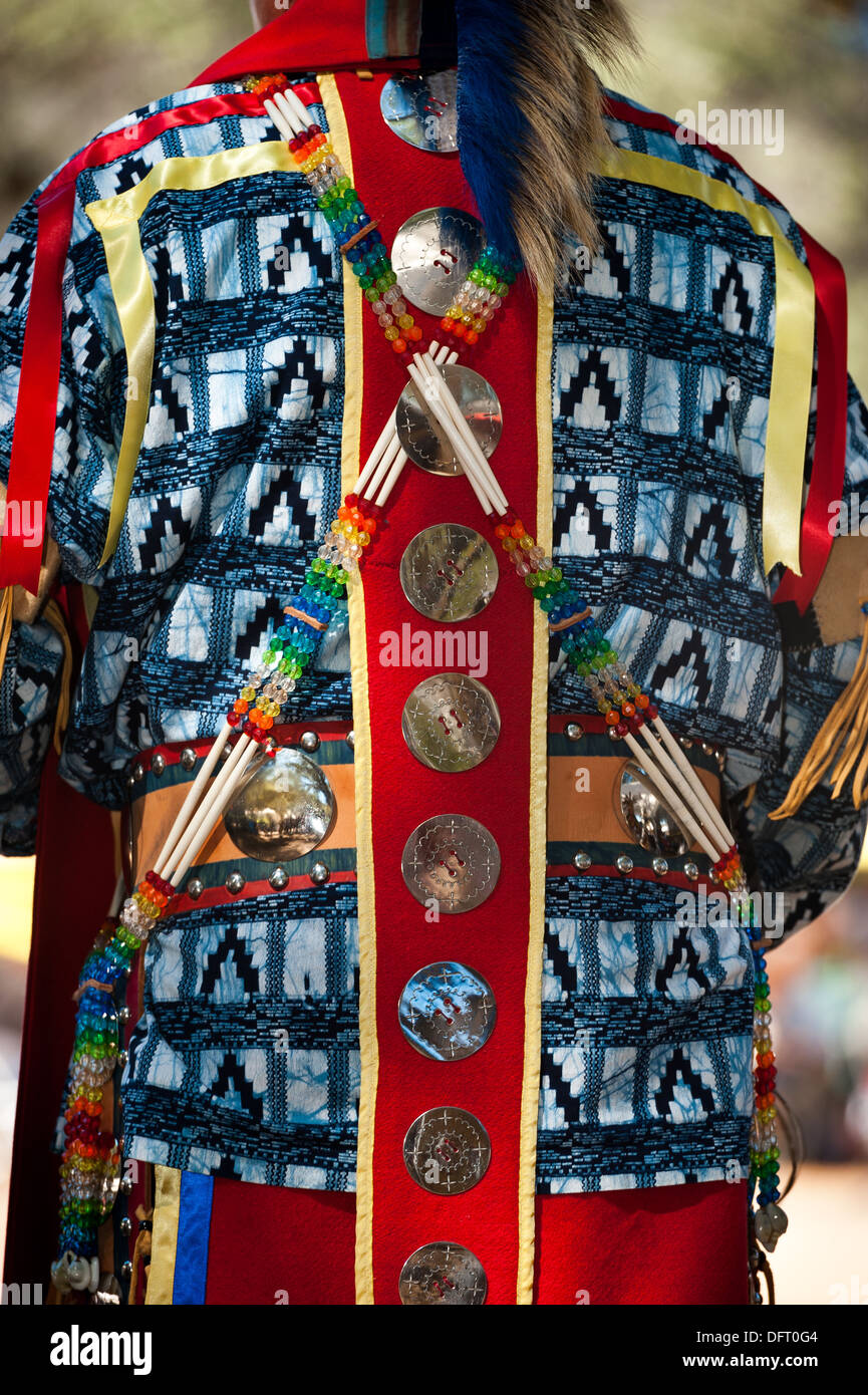 A Native American traditional coat as seen from the back Stock Photo ...