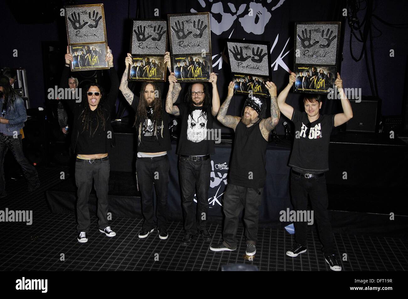 Los Angeles, CA, USA. 8th Oct, 2013. James Munky Shaffer, Brian Welch ...