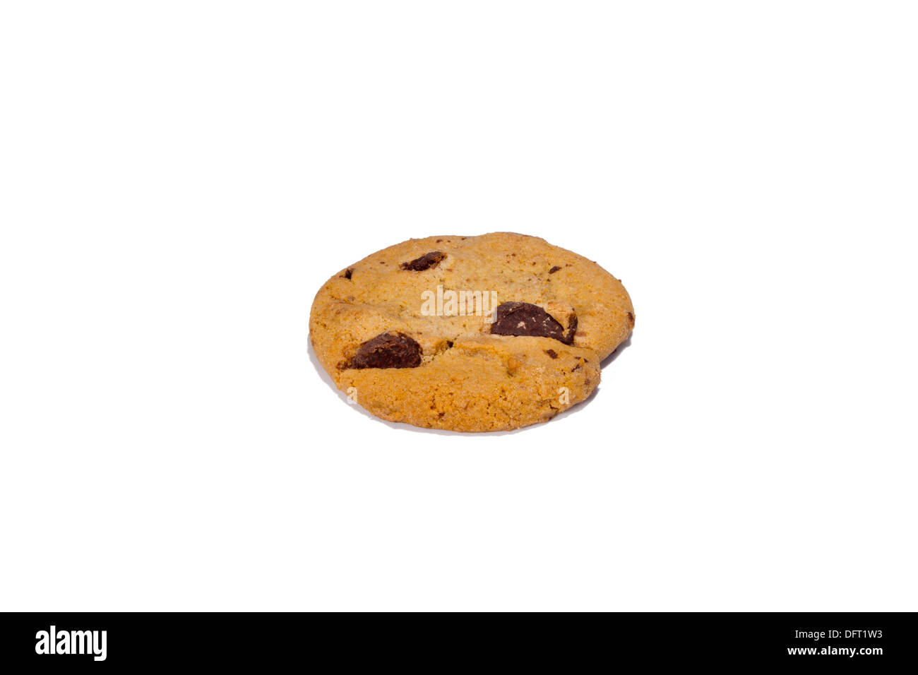 One Chocolate Chip Cookie Stock Photo - Alamy