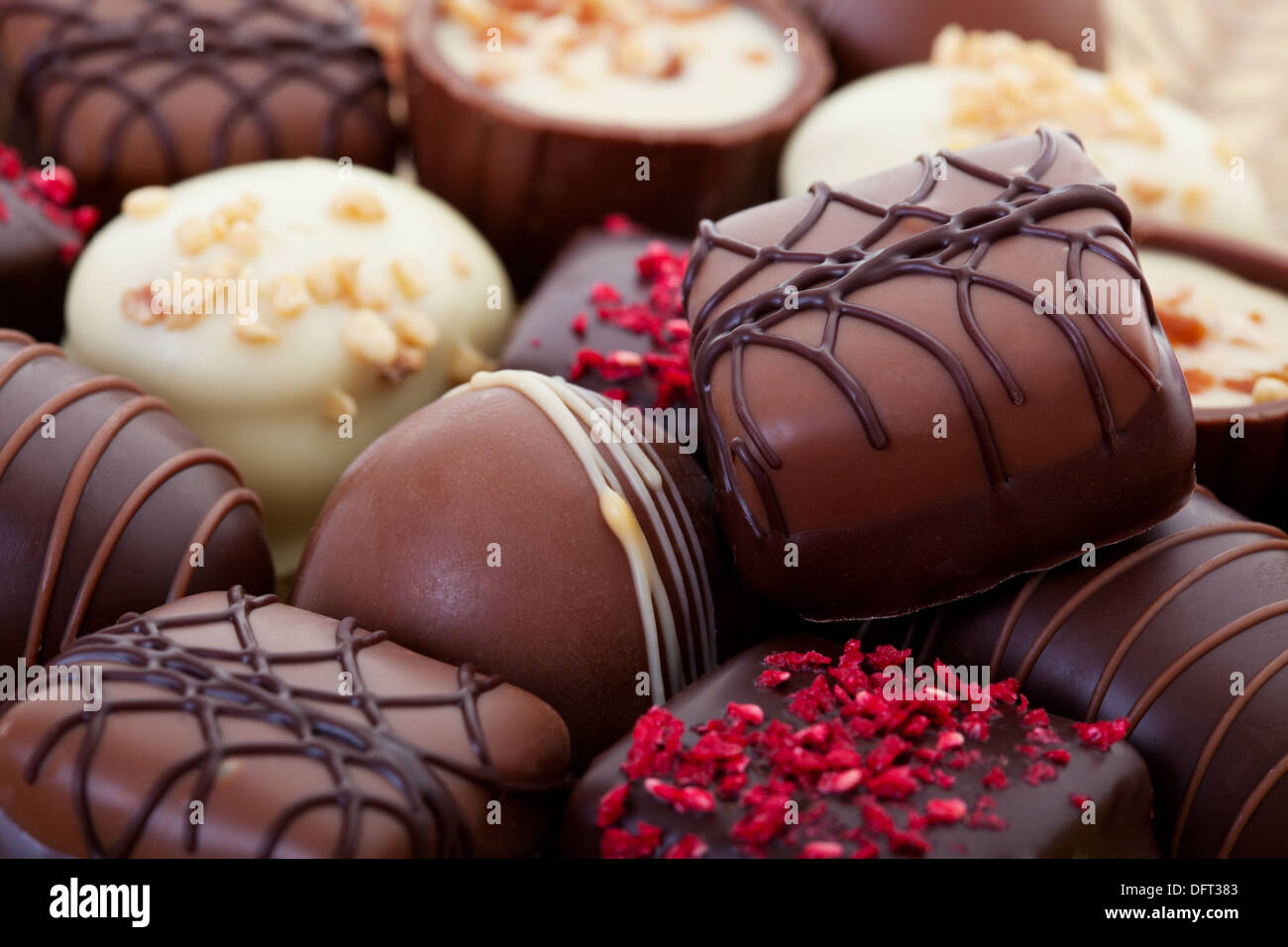 Square dark chocolate peanuts hi-res stock photography and images - Alamy