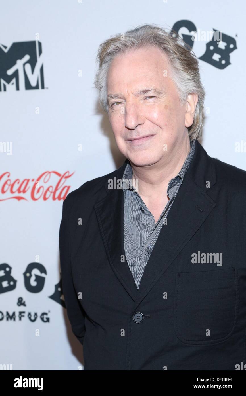 New York, NY, USA. 8th Oct, 2013. Alan Rickman at arrivals for CBGB ...