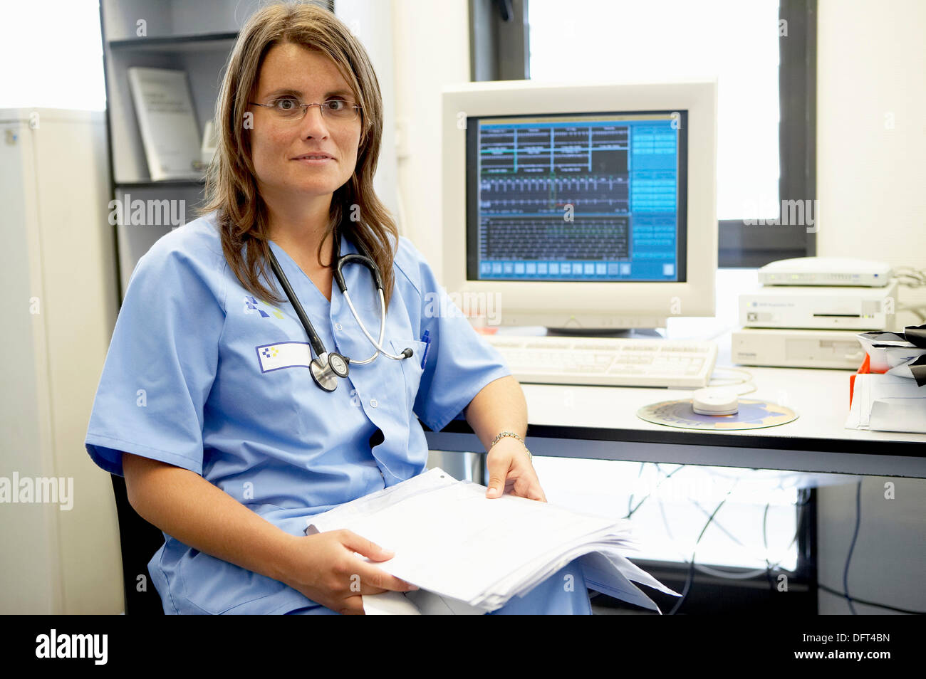 Monitoring electrocardiogram holter hi-res stock photography and images ...