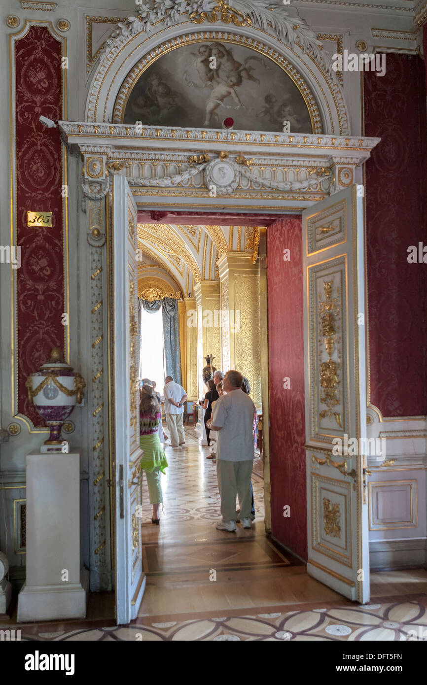 Entering The Malachite Room, The Winter Palace, The Hermitage State ...