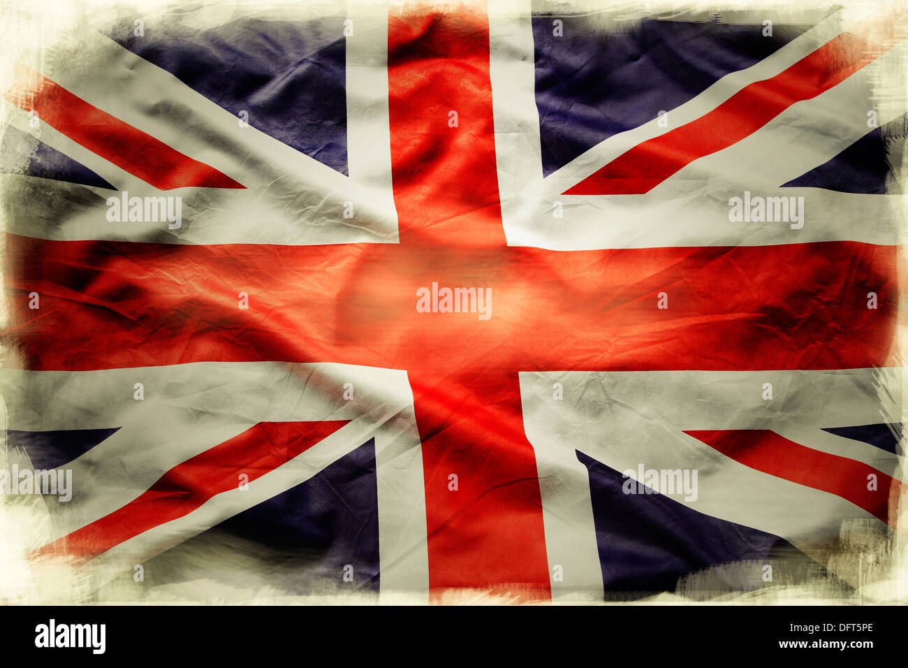 Closeup of grunge Union Jack flag Stock Photo - Alamy