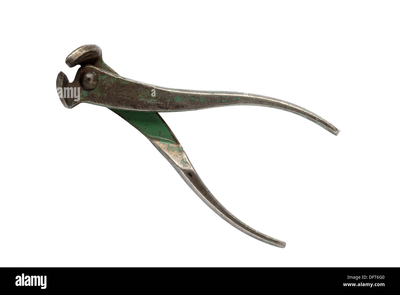 Old used pincers isolated on white background Stock Photo - Alamy