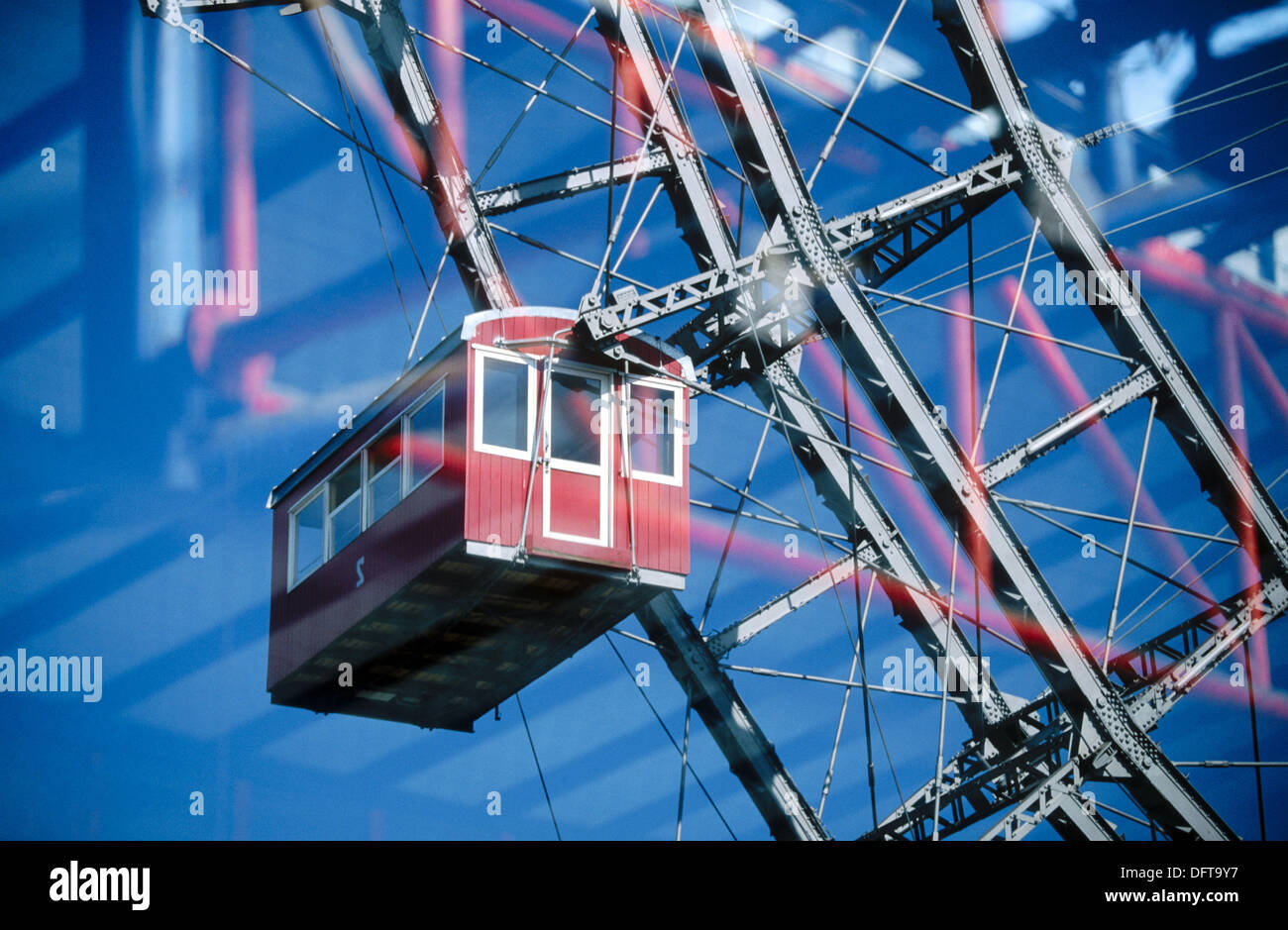Big wheel, Prater amusement park. Vienna. Austria Stock Photo - Alamy