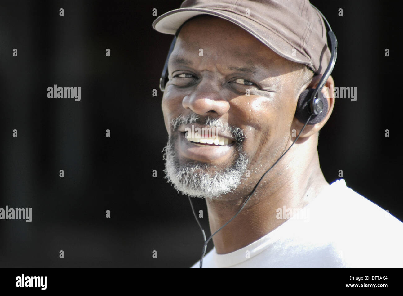 Adult black man headphones smoking hi-res stock photography and images ...