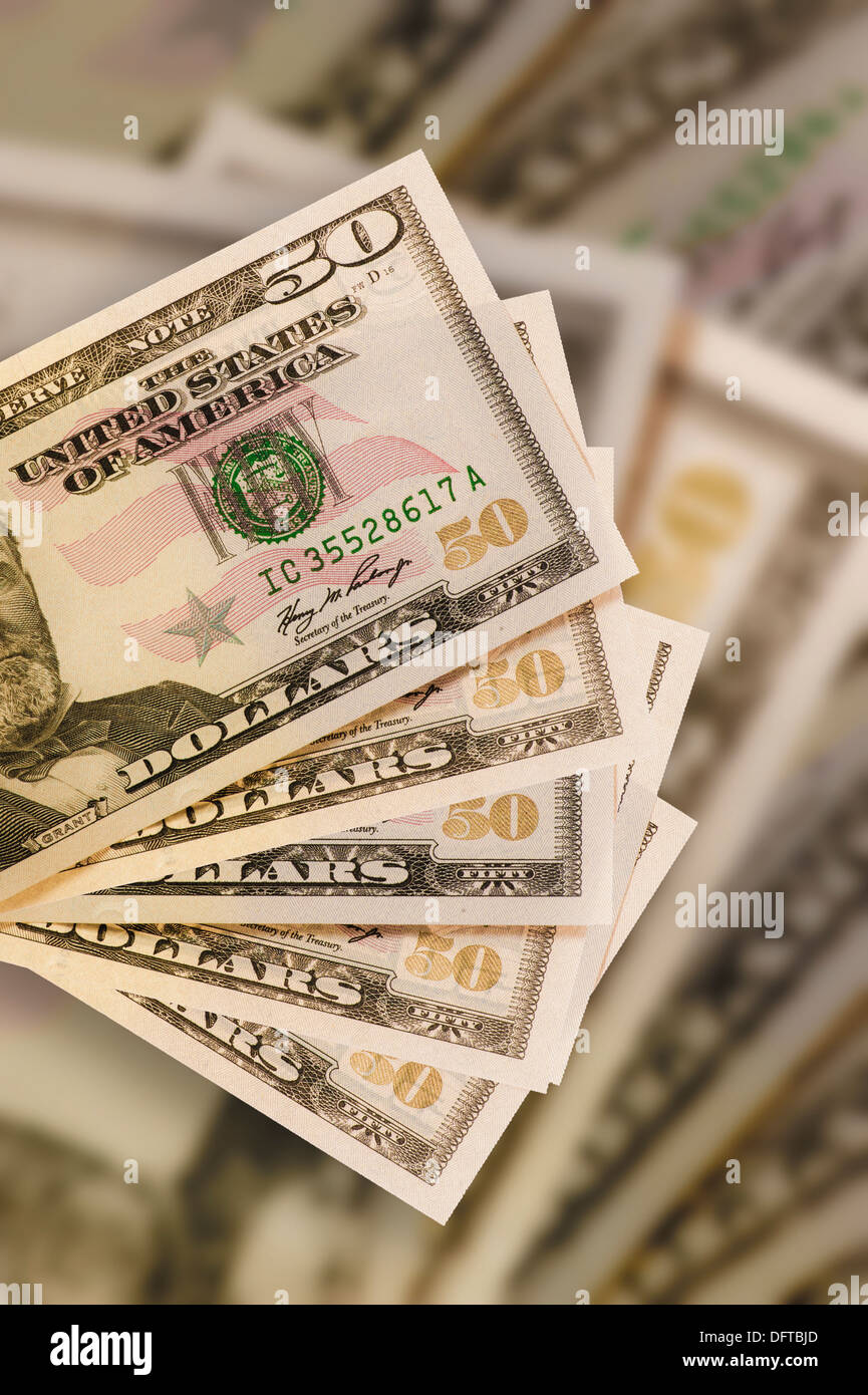 Fifty Dollar ($50) US Banknotes Stock Photo - Alamy