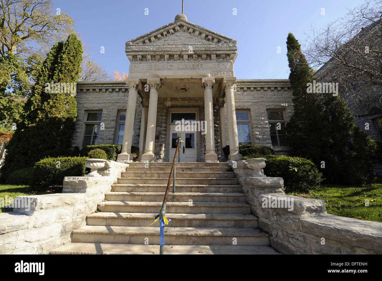 Historic Library in The small city of St Mary s Ontario Canada Stock ...