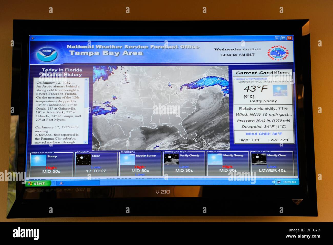 Meteorologist in Work Area in Doppler Radar National Oceanic and ...