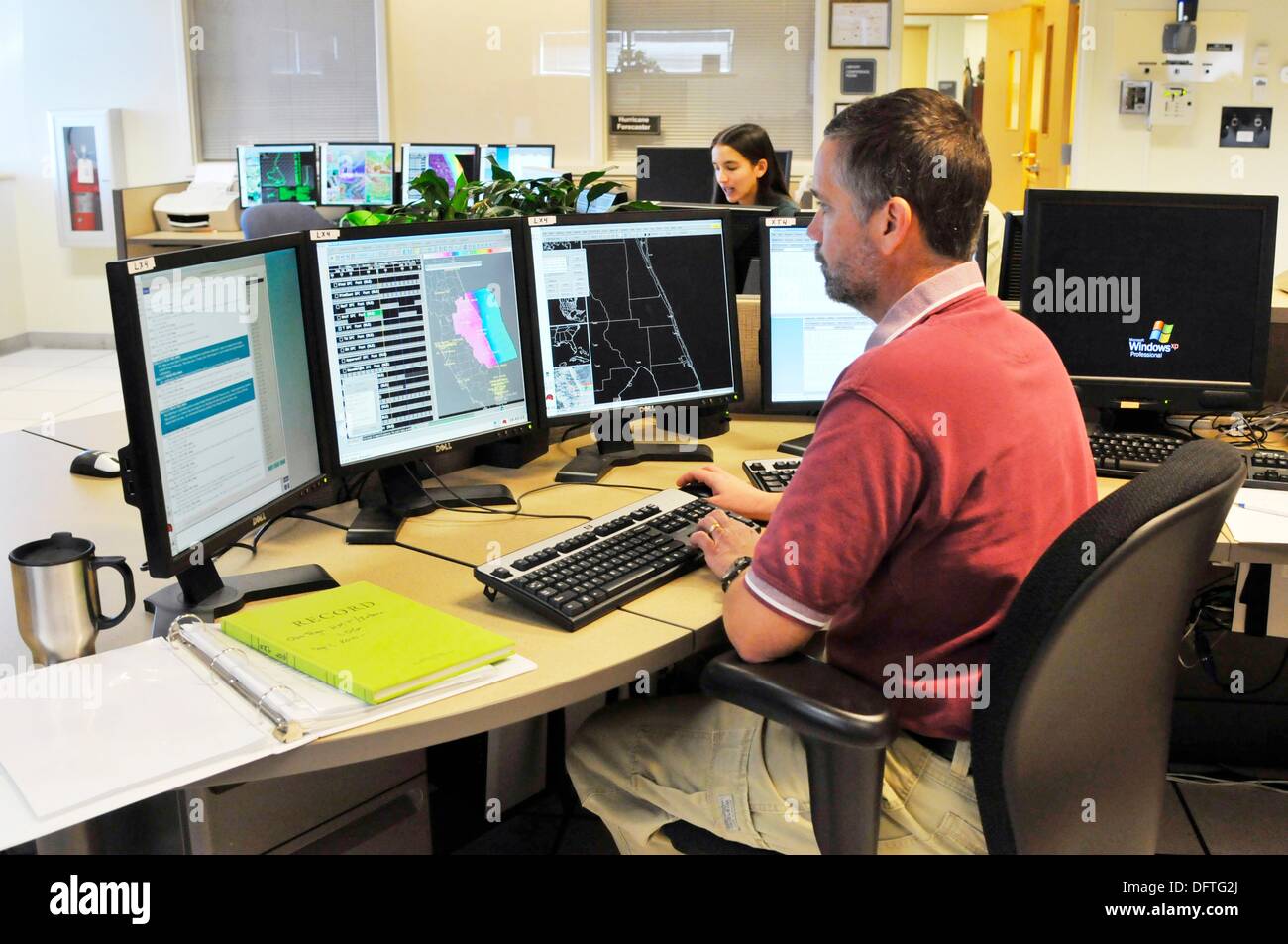 Meteorologist work area hi-res stock photography and images - Alamy