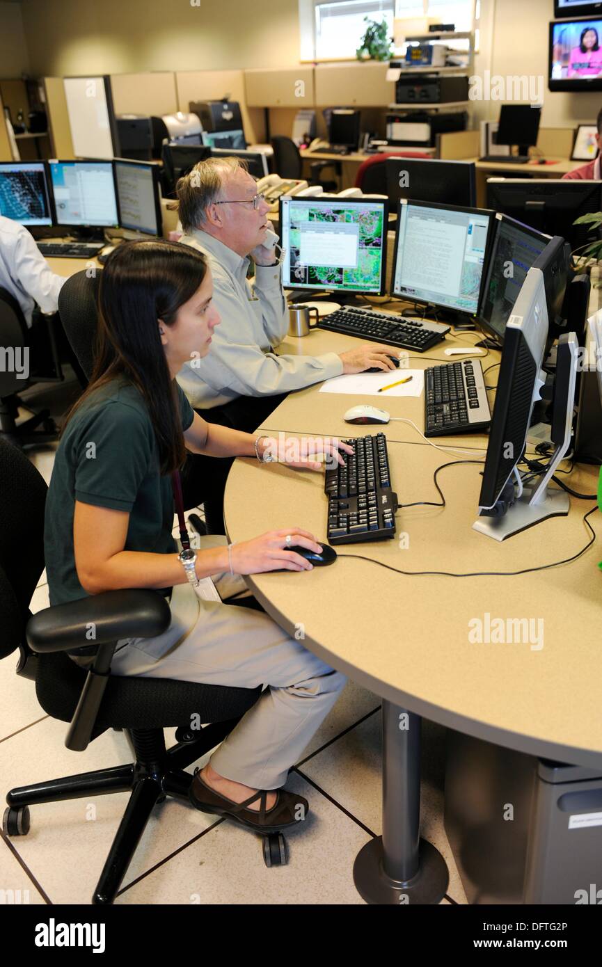 Meteorologist work area hi-res stock photography and images - Alamy