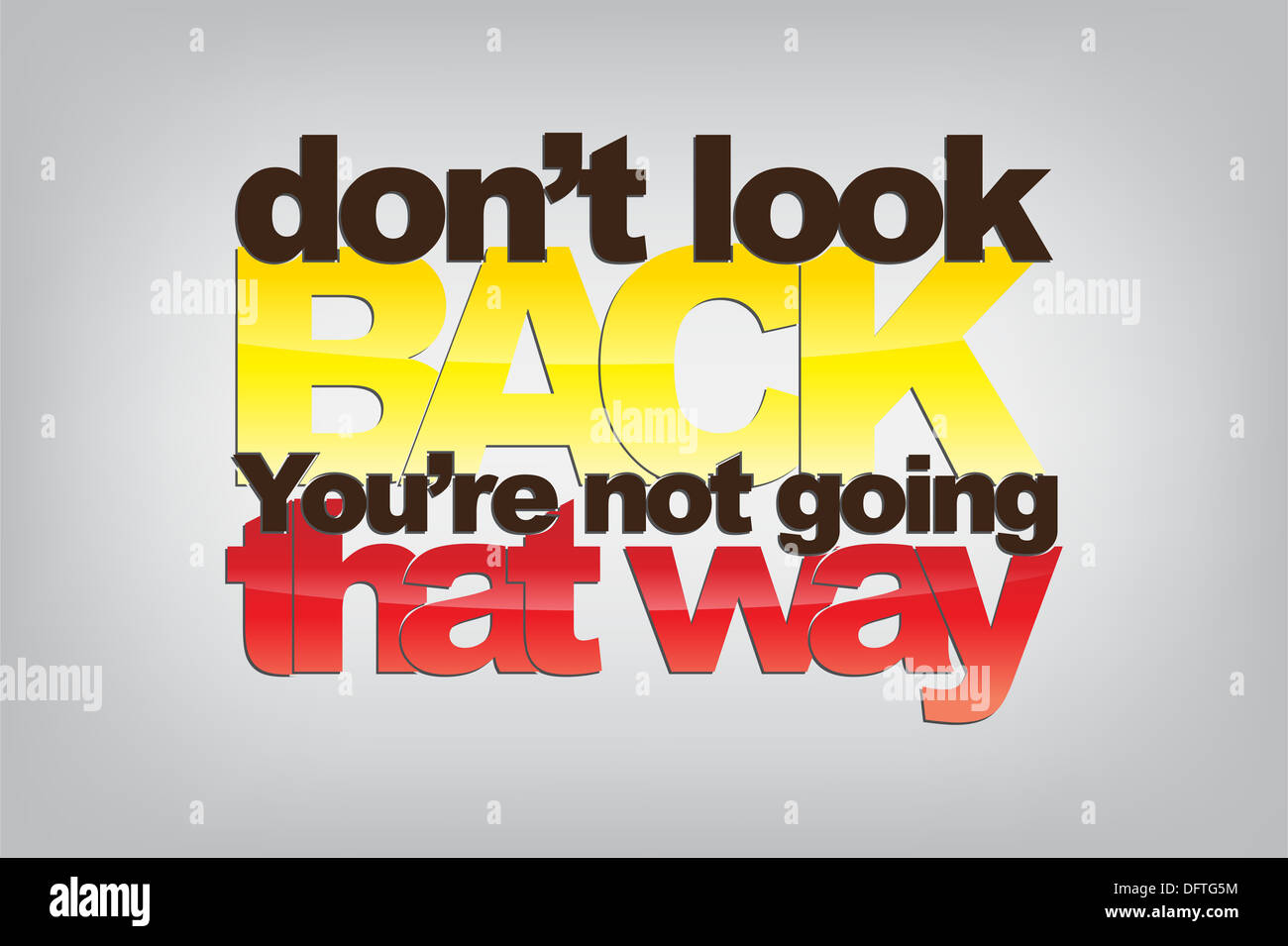 Dont look back poster hi-res stock photography and images - Alamy