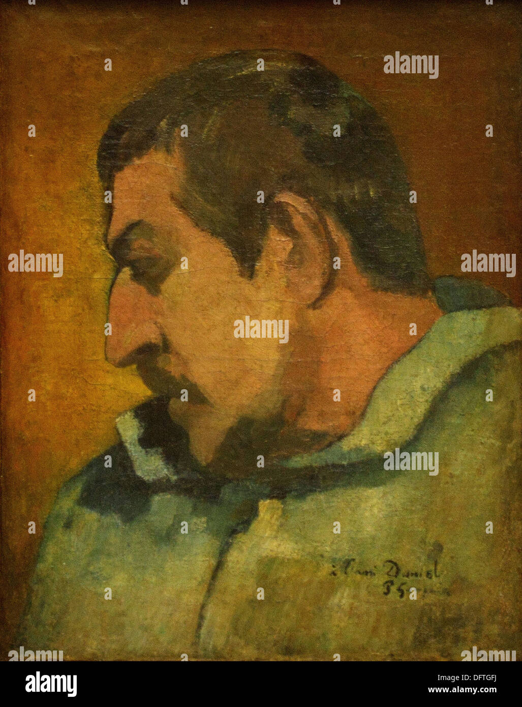 Paul gaugin portrait of the artist 1896 orsay museum paris hi-res stock ...