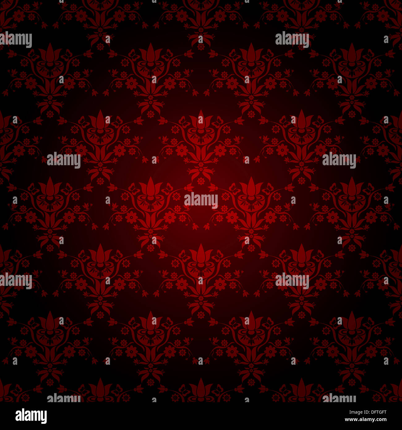 decorative red seamless wallpaper with dark background Stock Photo - Alamy